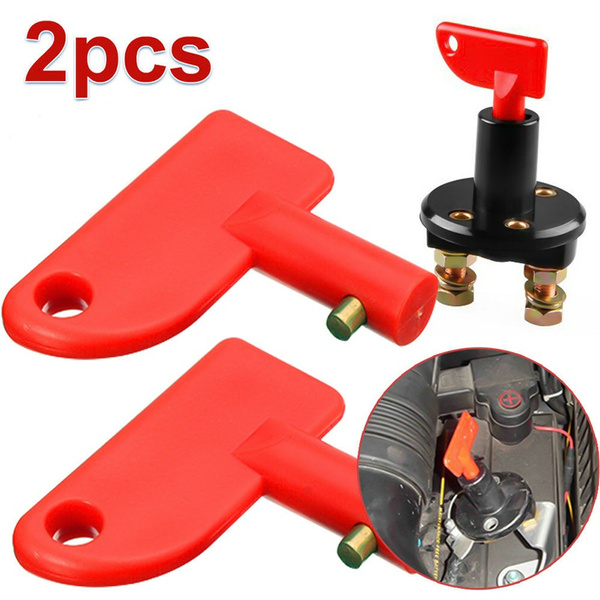 2021 New 2Pcs/Set Spare Keys for Battery Isolator Switch Power Kill Cut ...