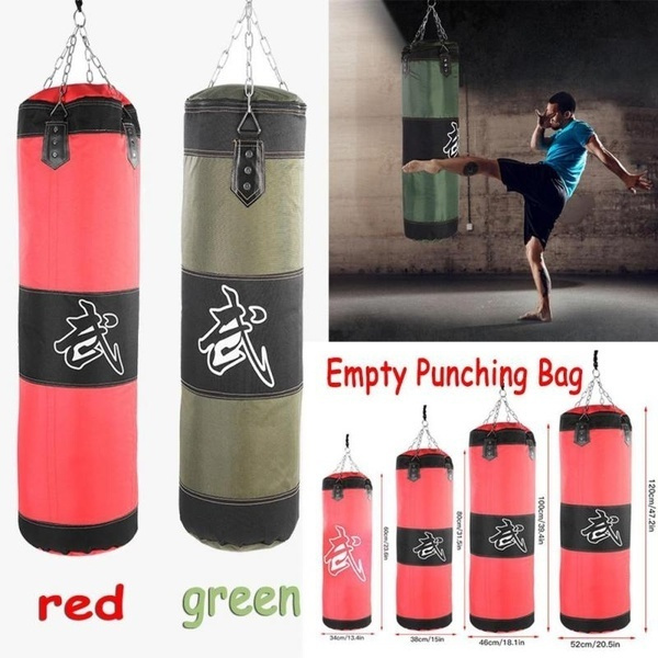 80/100/120CM Empty Training Boxing Hook Kick Sandbag Fight Karate Punch ...