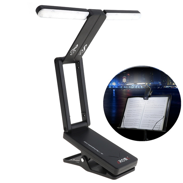 Rechargeable Music Sheet Clip-on Stand LED Lighting for Guitar Piano ...