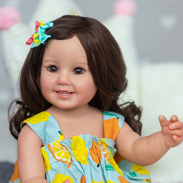 22 Inch Cute Handmade Design Smiling Face Realistic Princess Baby Doll ... 22 Inch Cute Handmade Design Smiling Face Realistic Princess Baby Doll ...