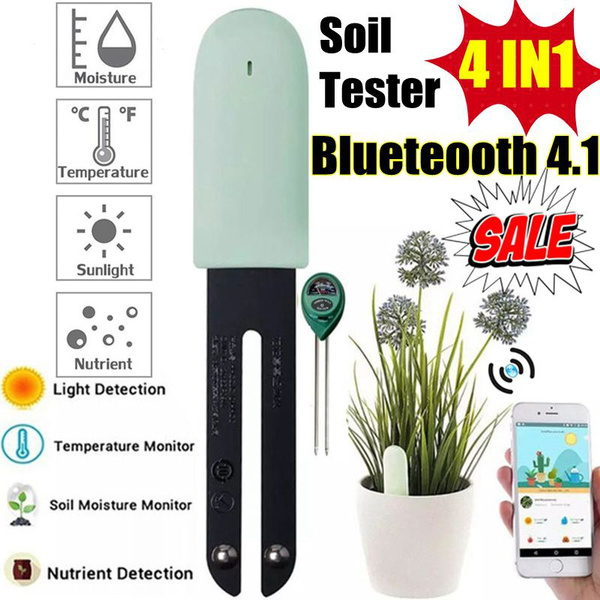 4-IN-1 PH Soil Tester Flower Monitor Flora Garden Care Plant Grass Soil ...