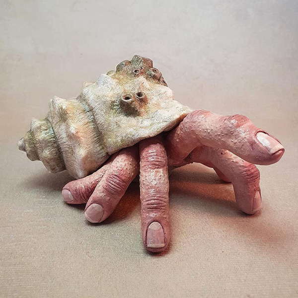 Finger Crab Creepy Weird Realistic Horror Resin Model Statue Resin ...