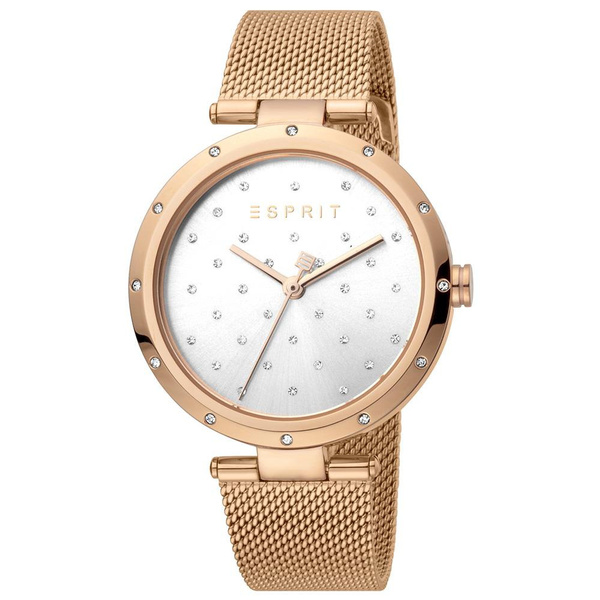 Esprit ES1L214M0075 Rose Gold Mesh Strap Ladies Watch | Wish