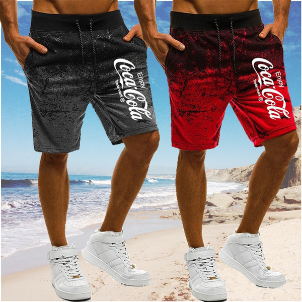 Coca-Cola 3D Printed Mens Comfort Shorts Fashion Trend Quick Dry Beach ...
