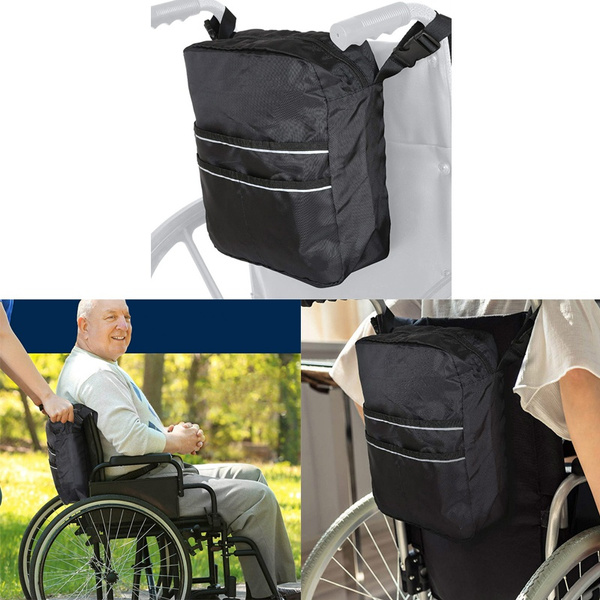 Wheelchair Bag Shopping Mobility Scooter Storage Disabled Aid Backpack ...