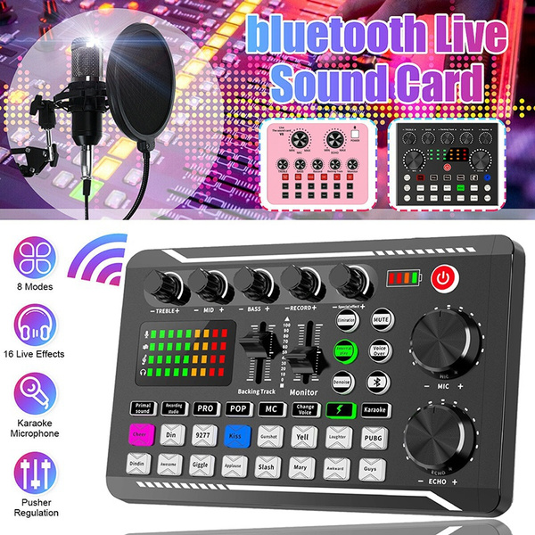 Sound Card for Live Streaming,Voice Changer Live Sound Card with ...