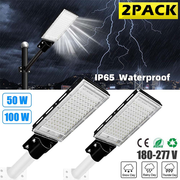 2/1PACK Outdoor LED Street Lamp Path 180-240V Road Lamp Waterproof ...