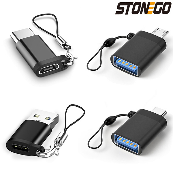 USB To Type C OTG Adapter USB USB-C Male To Micro USB Type-c Female ...