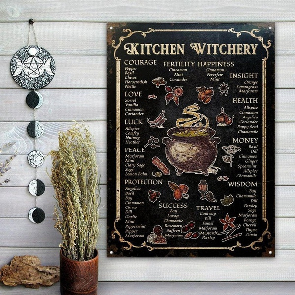 Kitchen Witchery Posters and Prints Decoration Canvas Wall Pictures ...