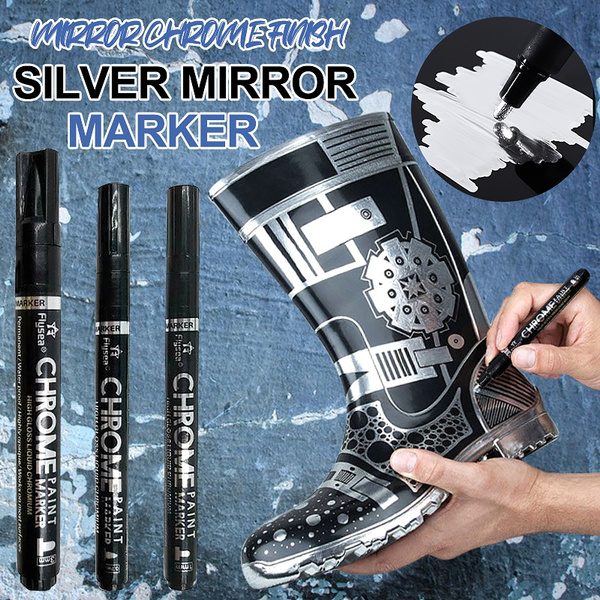 Liquid Chrome Marker Pen Liquid Mirror Chrome Markers Pen Silver ...