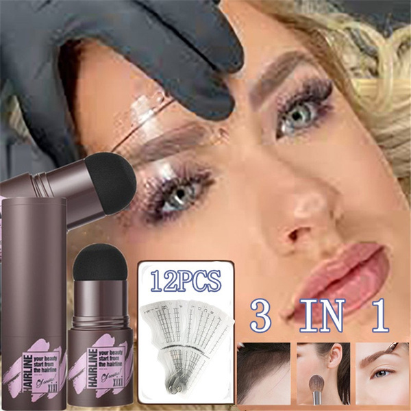 Eyebrow Stamp Shaping Hairline Shadow Kit Eyebrow Definer Stencils ...