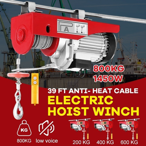 200KG-800KG Electric Winch Cable Mini Electric Wire Hoist Auto Lifting ...