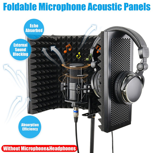 (5 Plate/3 Plate) Foldable Recording Microphone Wind Screen Board Sound ...