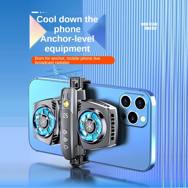 Mobile Phone Radiator With Smartphone Temperature Display Dual Cooling ...
