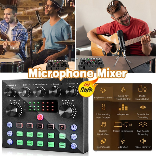 Podcast Equipment Bundle, Live Sound Card for Microphone, Podcast ...