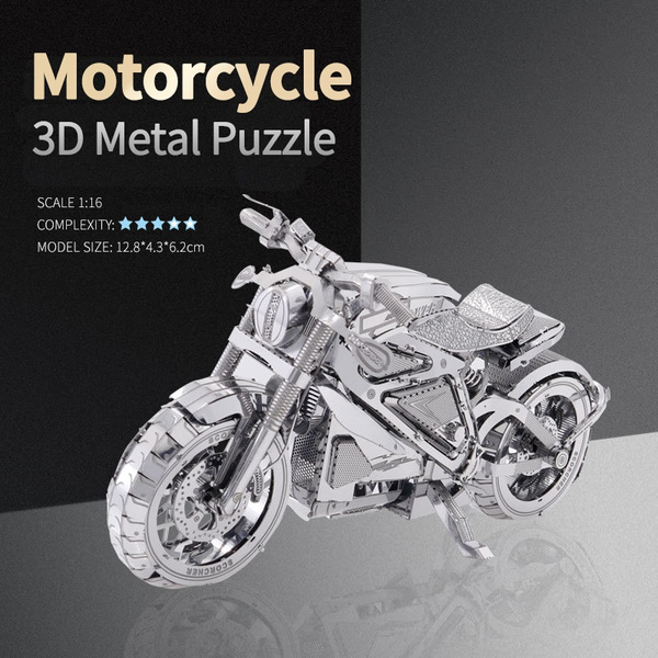 3D Metal Puzzle Vengeance Motorcycle for Adults, Motorcycle Model ...