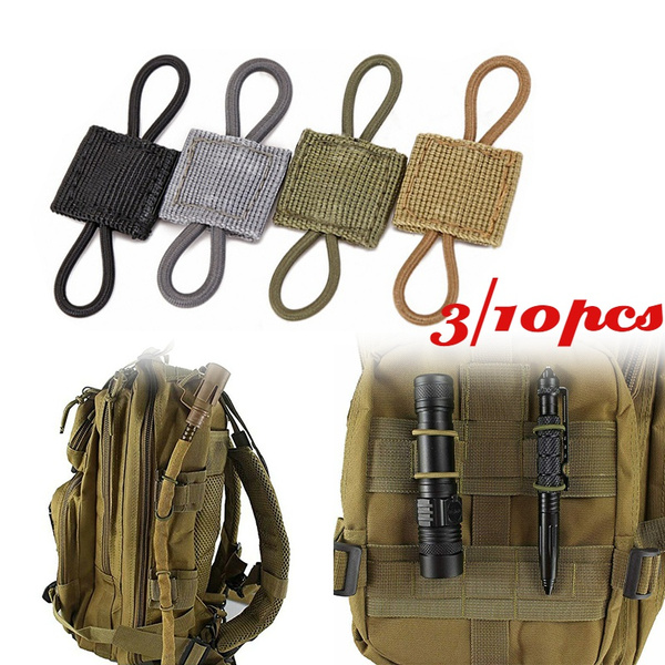 3/10 Pcs Tactical Molle Elastic Ribbon Buckle Binding Retainer Military ...