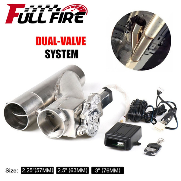 2.25''/2.5"" / 3""Electric Exhaust Cutout Kit Y pipe Exhaust Control ...