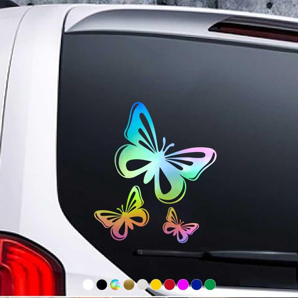 1PC Beautiful Butterflies Car Stickers Automobile Motorbike Trucks ...