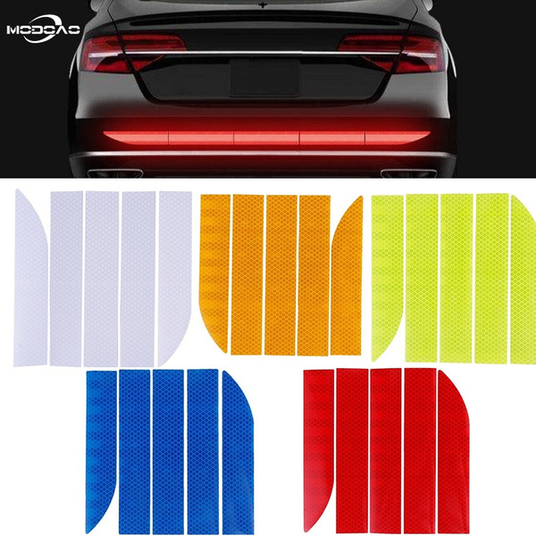 5pcs/set Car Reflective Sticker Car Body Trunk Exterior Auto ...