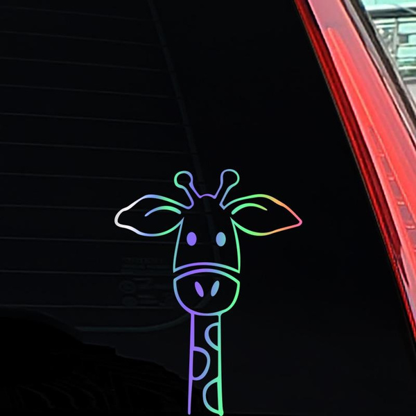 1PC Lovely Giraffe Animal Car Stickers Automobile Motorbike Trucks ...