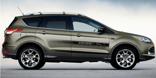2pcs -FORD ESCAPE side stripes vinyl body decal sticker graphics ...