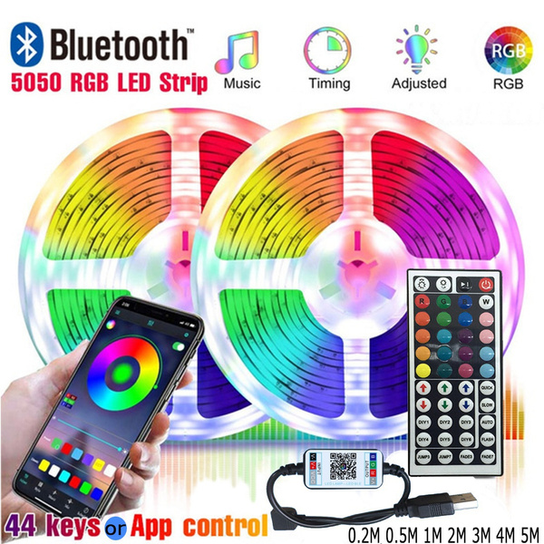 Smart LED Light Strip Bluetooth APP or 44-key Remote ControlLED Strip ...