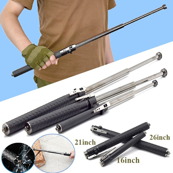 Telescopic Self-defense Stick 16/21/26inch Alloy Steel Baton Window ...