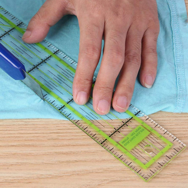 New Tailor Ruler Transparent Plastic Ruler Accurate Garment Measuring ...