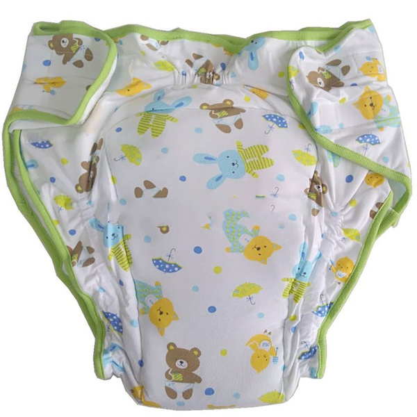 Adult Baby Diaper Cloth Panda Printed Washable Breathable Cloth Diaper ...