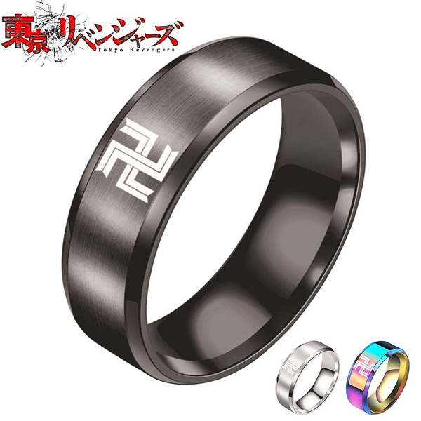 Anime Tokyo Revengers Ring Hanemiya Kazutora Manjirou Sano Stainless ...
