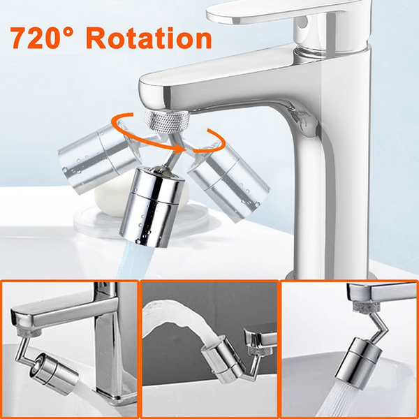 Universal Faucet 720 Degree Rotating Tap Filter Tip Water Bubbler ...