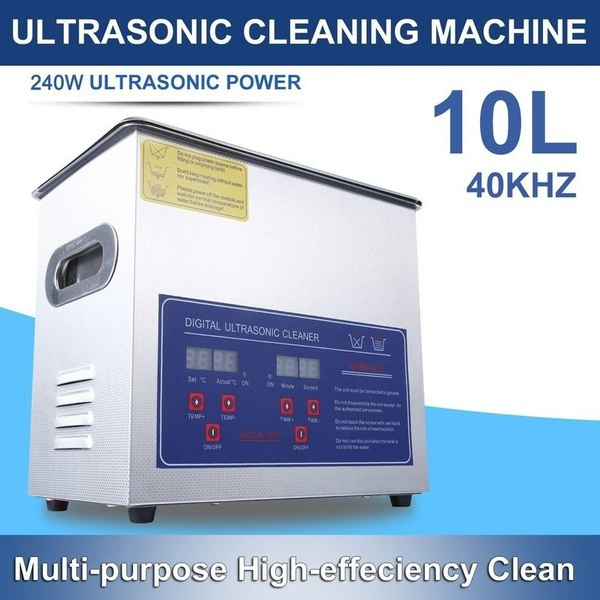 10L Stainless Steel Ultrasonic Cleaning Machine Ultra Sonic Cleaning ...
