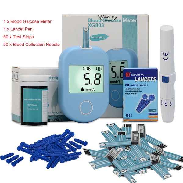 Medical Glucometer Smart Blood Glucose Meter Glucometer with 50 Test ...