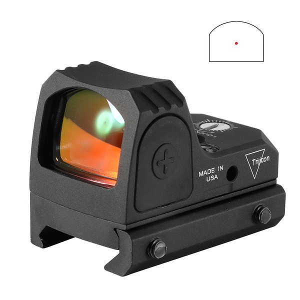 NEW Mini RMR Red Dot Sight Collimator Rifle Reflex Sight Scope fit 20mm ...
