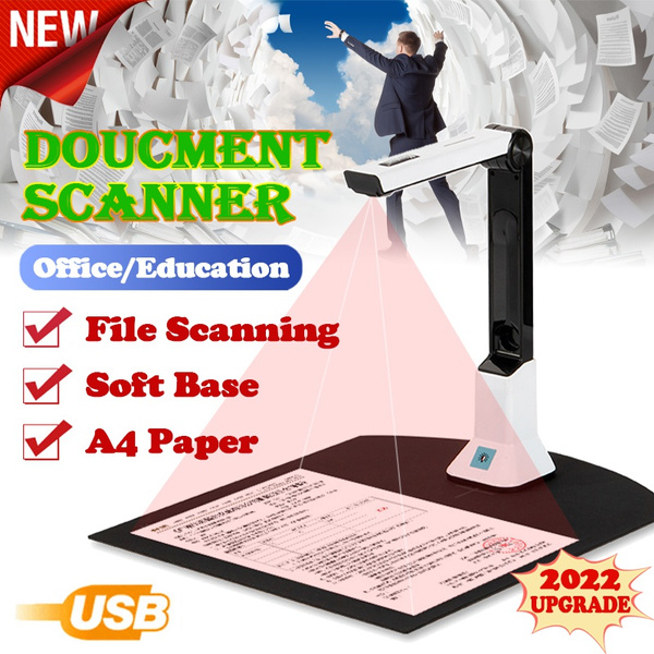 2022 Newest High-Speed Document Scanner 800W Pixel HD Camera Smart ...