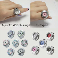New Vintage Stretch Quartz Watch Rings for Men and Women Hip-hop Couple ...