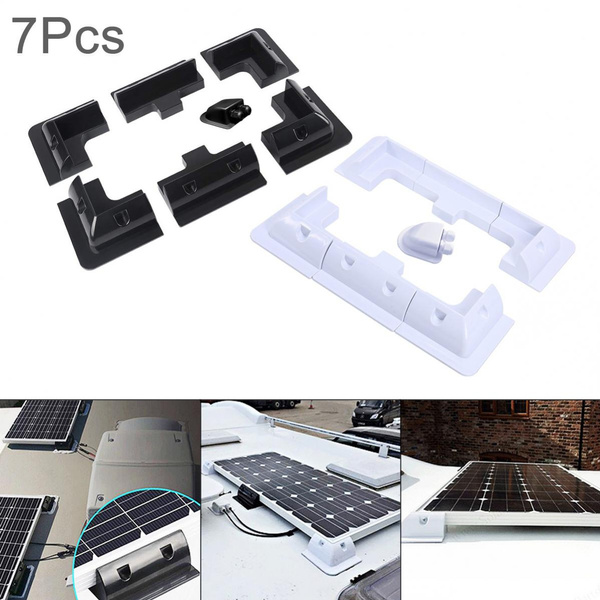 7 Pcs Solar Panel Mounting Brackets Kit ABS Corner Support Panel for ...