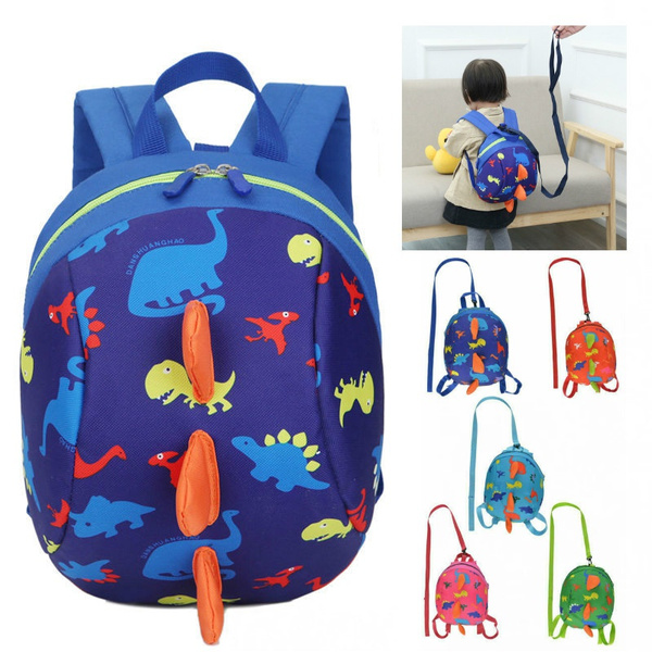 Cartoon Baby Toddler Kids Dinosaur Safety Harness Strap Bag Backpack ...
