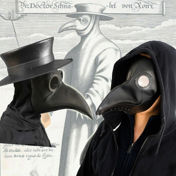 Steampunk Doctor Mask Black Plague Bird Mask Halloween Party Costume ...