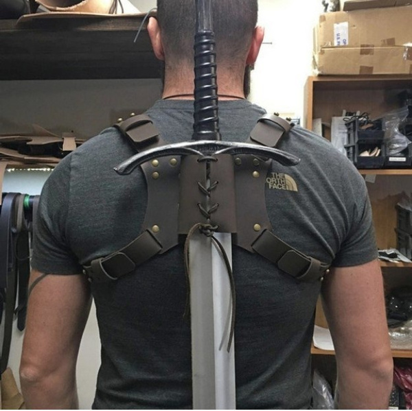 HOT Strap Backpack Swords European Medieval Samurai Set Stage Play ...