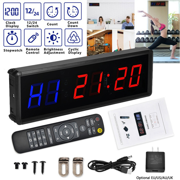 2021 Lastest Multifunctional Gym Interval Timer 27cm Countdown Timer ...