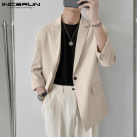 INCERUN Men's Fashion Long Sleeve Lapel Suit Jacket Outwear | Wish