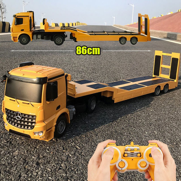 RC Truck Detachable Flatbed Semi-Trailer Engineering Tractor Remote ...