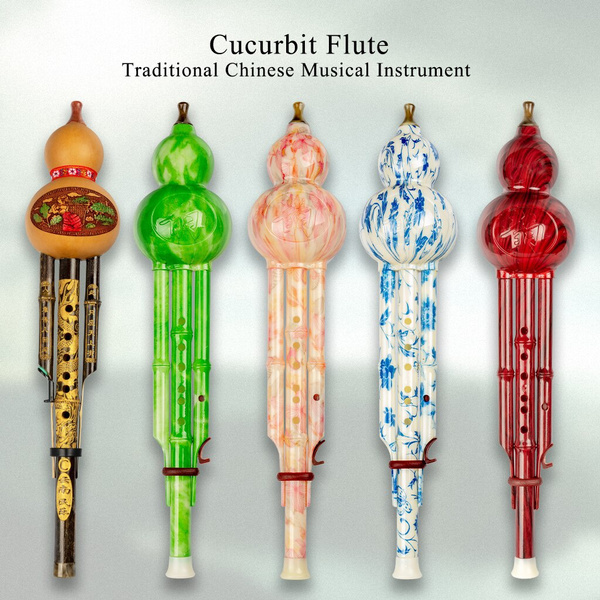 Traditional Chinese Handmade Hulusi Bamboo Flute Gourd Flute Woodwind ...