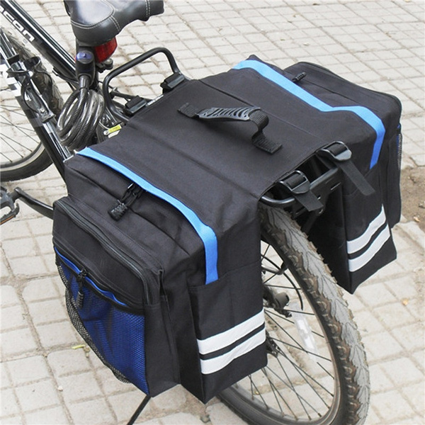 Bike Rear Rack Large Capacity Bicycle Carrier Bags Double Side Trunk ...