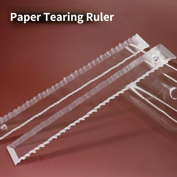 28.8CM Paper Tearing Rule Torn Edges Rules Raw Edge Ruler DIY Photo ...