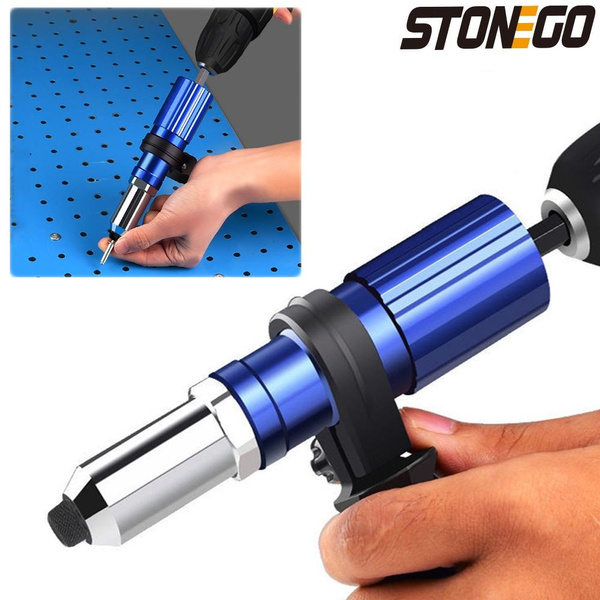 Electric Rivet Gun 2.4mm-4.8mm rivet nut gun drill adapter Cordless ...
