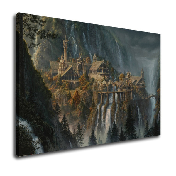 The Hobbit Movie Posters and Prints Modern Landscape Canvas Painting ...
