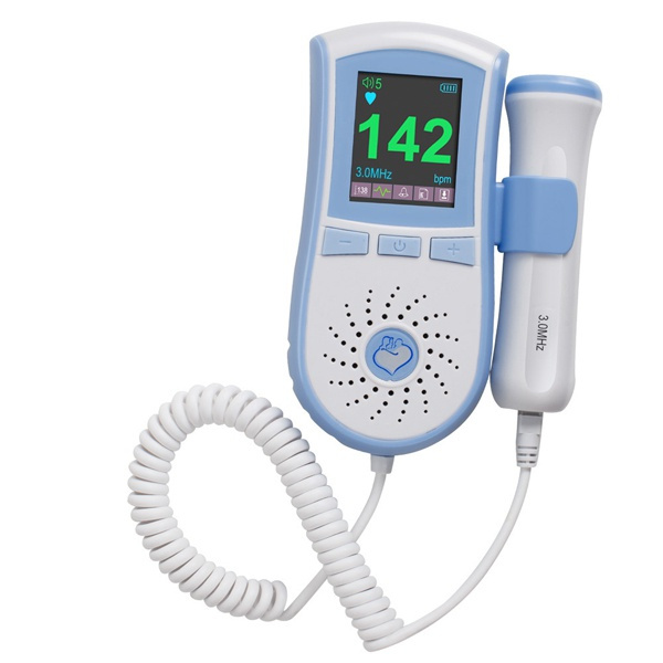 LCD Display Fetal Doppler Ultrasound Baby Heartbeat Detector Home ...